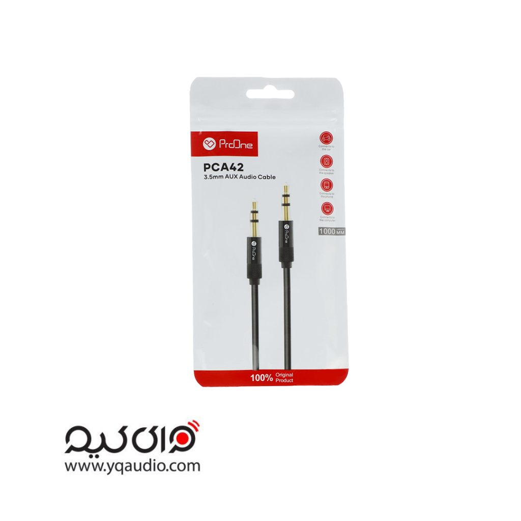 کابل AUX مدل Proone PCA42 - قطعات بلندگو وای کیو